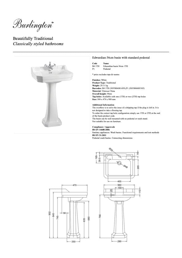 Traditional Basins | Classic Styles | Modern Technology - The Bathroom Shop