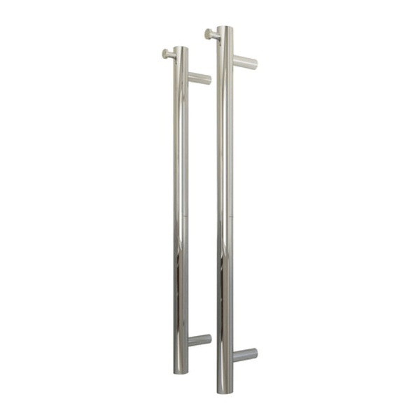 Heated Towel Rail | Newtech Polo Vertical Rail | Chrome - The Bathroom Shop