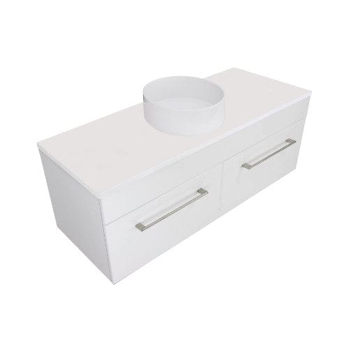 Newtech Skye Single Tier 1200mm | 2 Drawer Wall Vanity - The Bathroom Shop