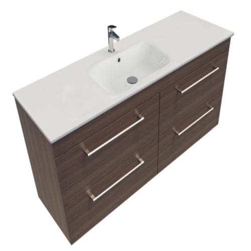 Newtech Citi Double Tier 1500mm | Single Basin 4 Drawer Wall Vanity ...