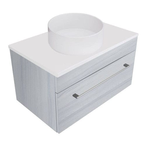 Newtech Skye Single Tier 750mm | 1 Drawer Wall Vanity - The Bathroom Shop